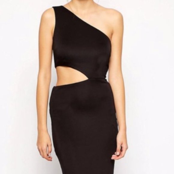 Jarlo London | Dresses | Jarlo One Shoulder Cutout Gown Floor Length ...